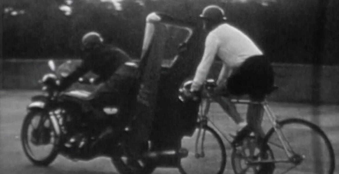 José Meiffret, l'homme qui rêvait de rouler à 200 km/h sur un vélo | INA