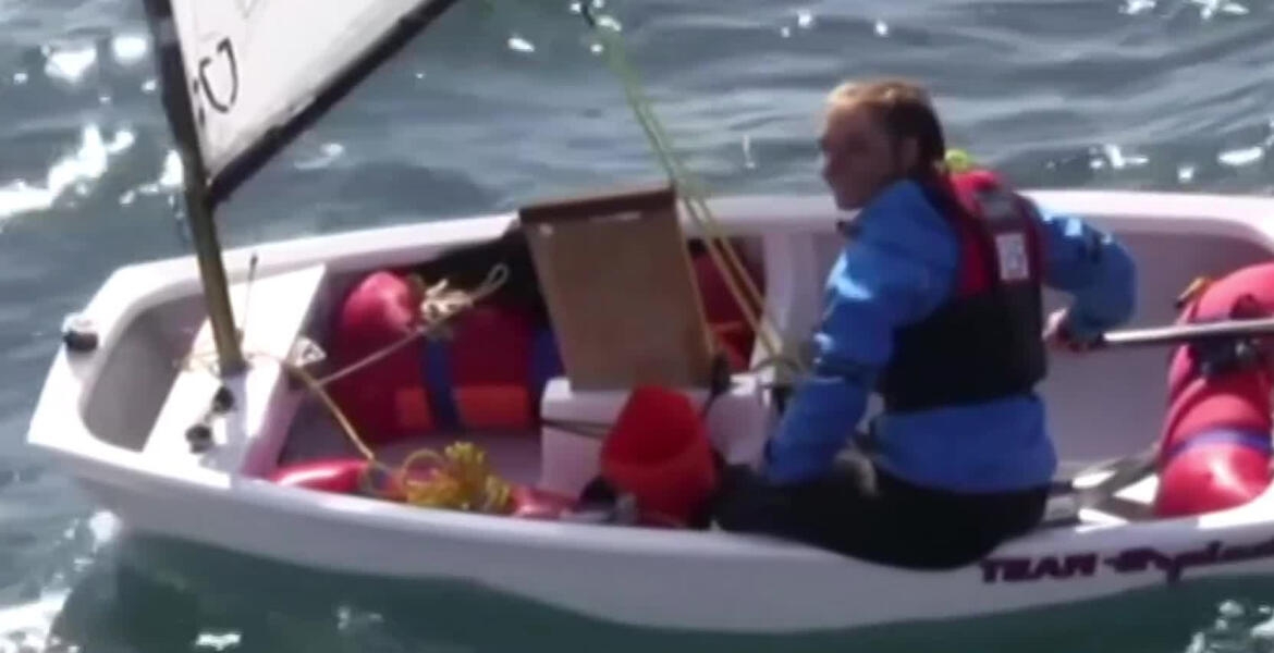 La première traversée en solitaire de Violette Dorange, c'était la ...