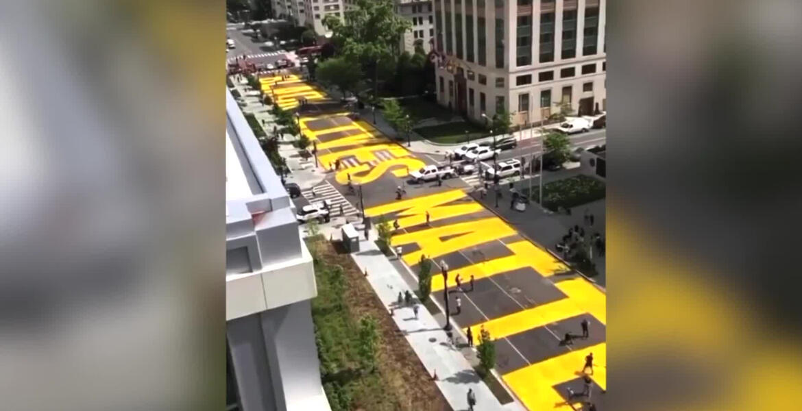 Histoire de la fresque «Black lives matter» qui défiait Donald Trump ...