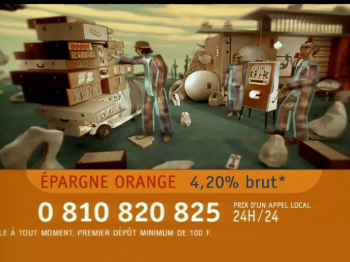 Epargne orange : Bagages marketing direct lci : version 40 secondes | INA