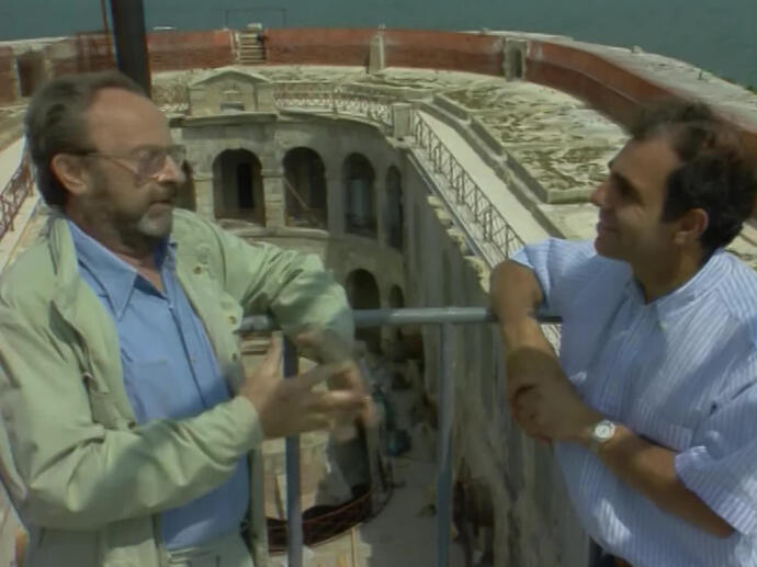 Jacques Antoine à propos de son nouveau jeu "Les Clés de Fort Boyard" | INA