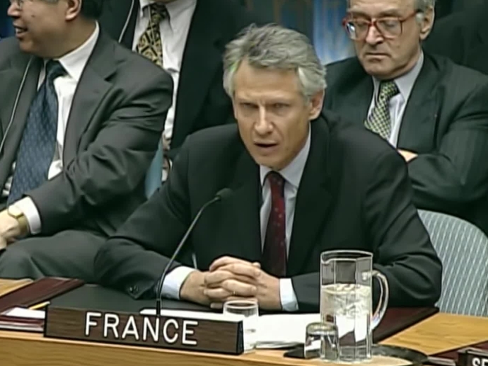 Discours Villepin et Powell à l'Onu | INA