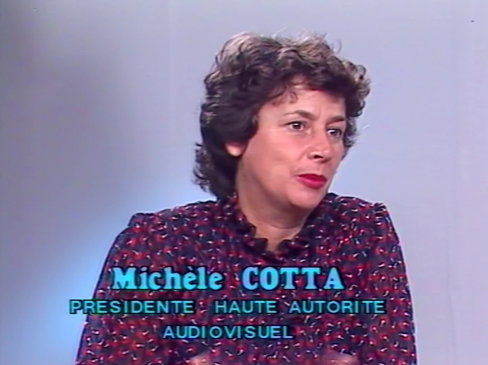 Michèle COTTA, présidente de la Haute Autorité de l'audiovisuel | INA