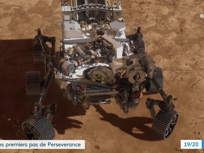 Mars, les premiers pas de Perseverance | INA