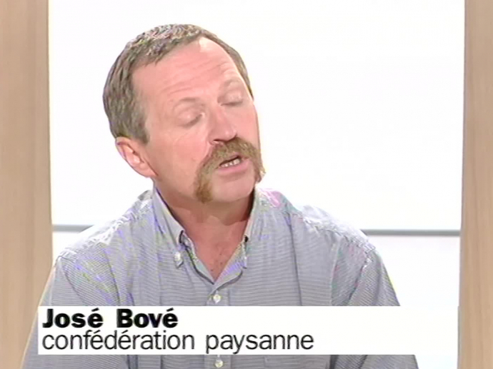 José Bové/Danielle Mitterrand | INA