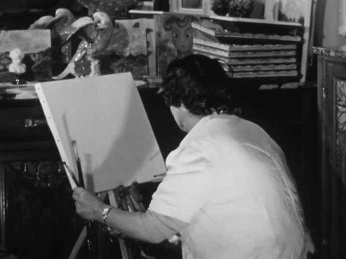 Une femme peint sous l'influence de Vélasquez | INA