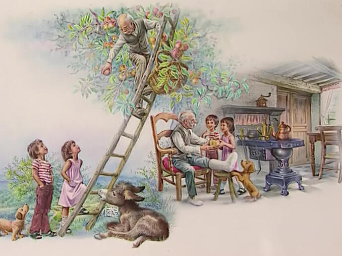 Portrait de l'auteur des bande dessinée Martine Marcel Marlier | INA