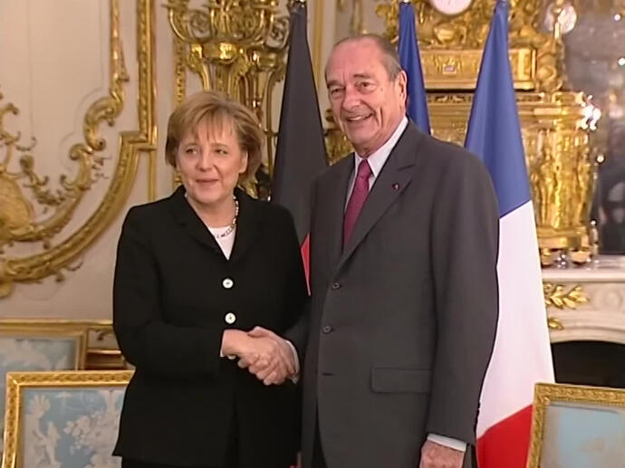 Visite officielle d'Angela Merkel à Paris | INA