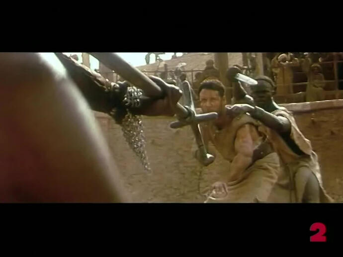 Pascale Deschamps à propos du film Gladiator | INA