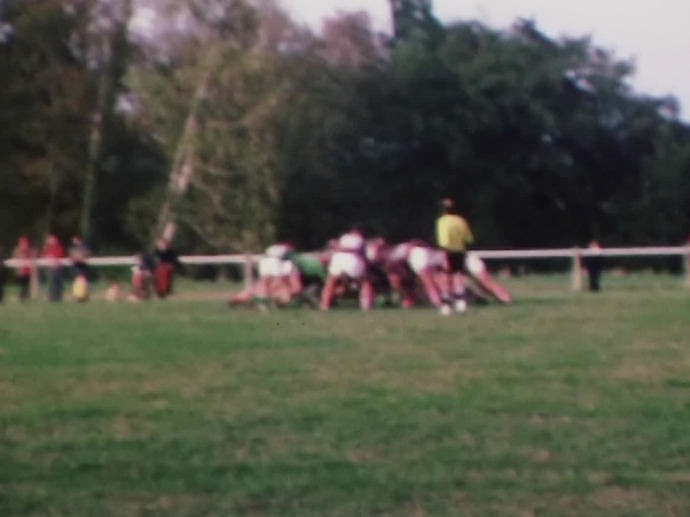 Match de rugby à Bazas en présence de Pierre Lataillade et Jacques ...