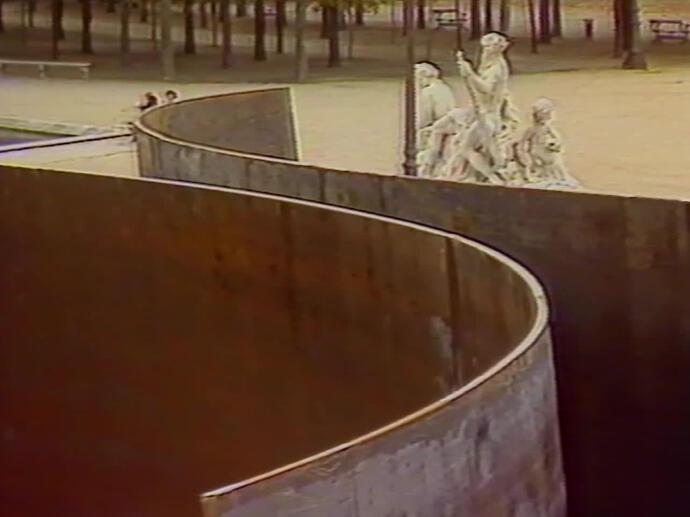 Richard Serra : Clara Clara aux Tuileries | INA