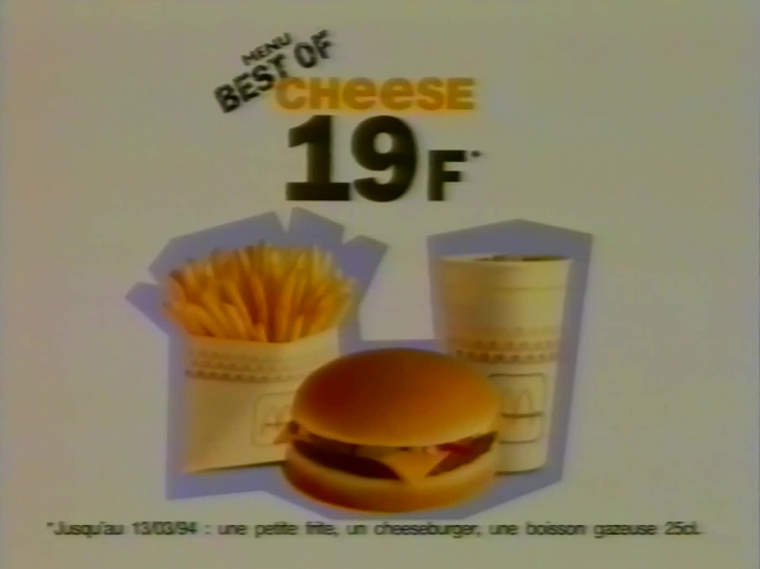 MAC MC DONALD'S MENU BEST OF : FAST FOOD MENU BEST OF PROMOTION | INA