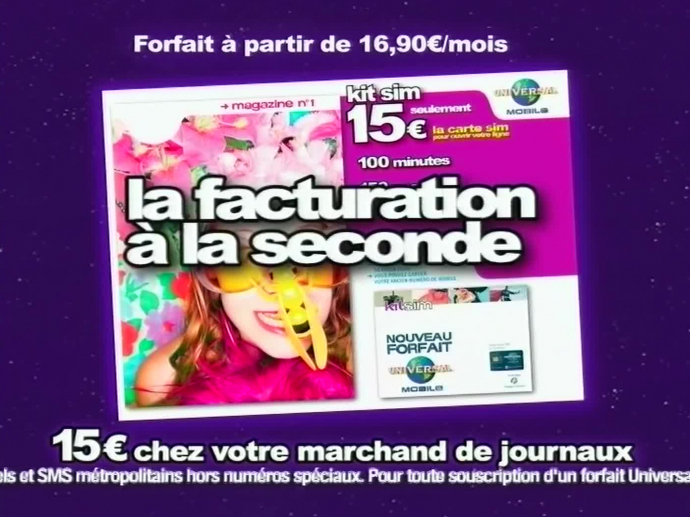 Universal music mobile : Forfait à partir version 15 secondes | INA