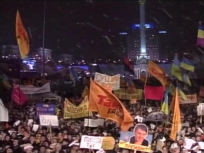 2004 : la révolution orange en Ukraine, «du jamais vu depuis la chute ...