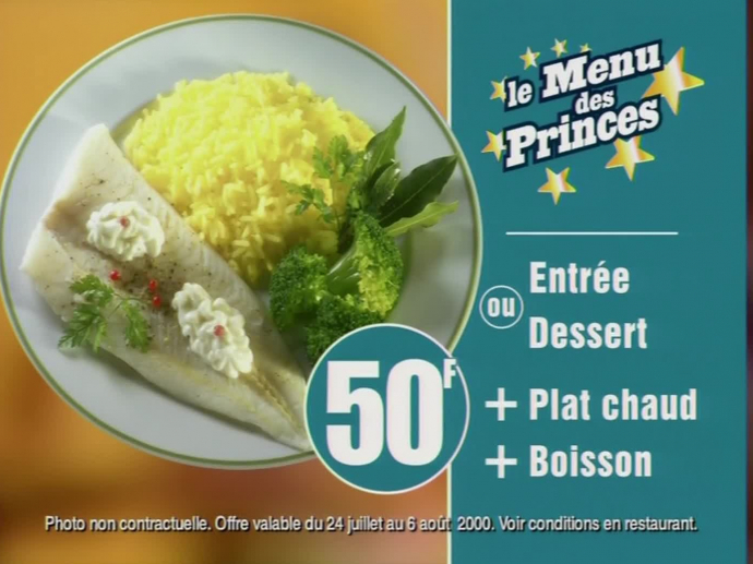 Flunch : Menu des princes Marseille | INA