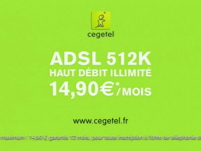 Cégetel : Poursuite version 11 secondes | INA