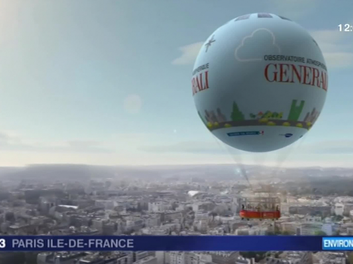 Nouveau ballon mesurant pollution de l'air | INA