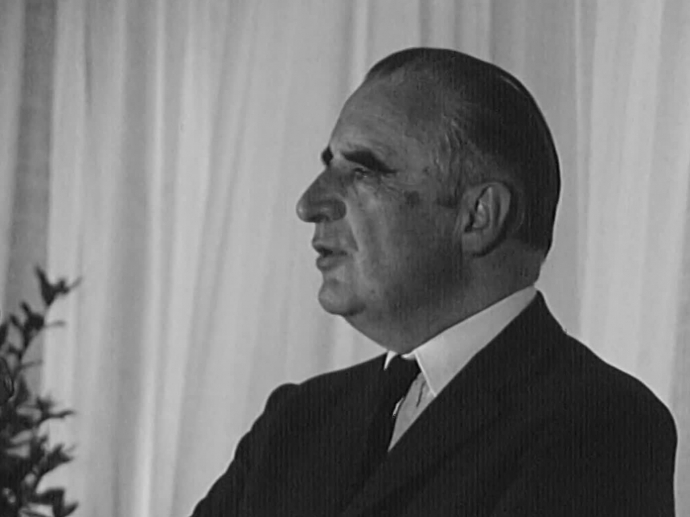 Cahors, Lot : Discours de Monsieur POMPIDOU | INA