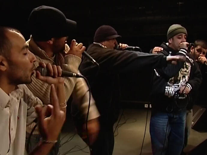 Le groupe de rap GazaTeam en résidence aux 4 écluses | INA