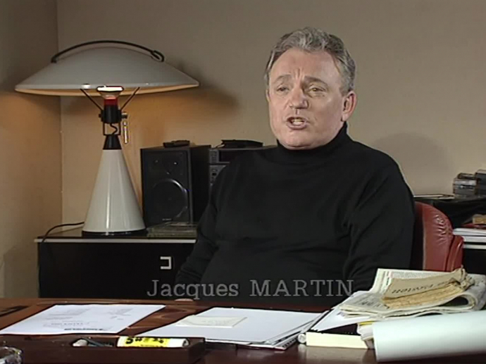 Jacques MARTIN à propos de "Un égal trois" 1/2 | INA
