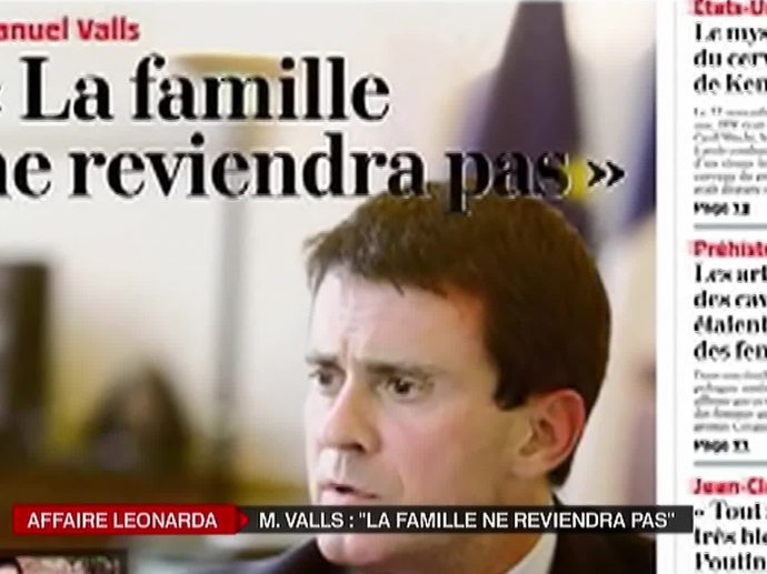 Affaire Leonarda : Manuel Valls : "la famille ne reviendra pas" | INA