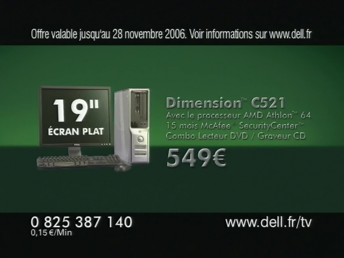 Dell : Desktop amd 549c NT1 387 140 | INA