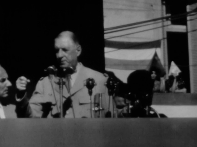 Le général De Gaulle à Constantine : discours | INA