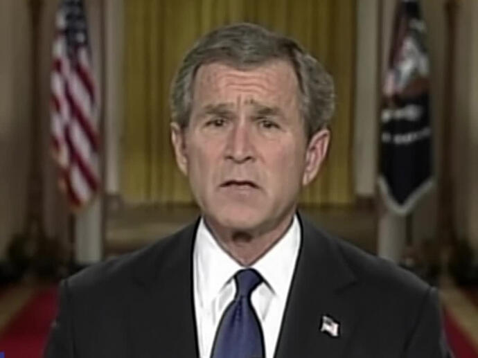 L'ultimatum de George W. Bush à Saddam Hussein avant d'envahir l'Irak ...