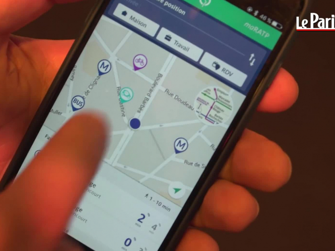 Les images exclusives de la nouvelle application RATP | INA