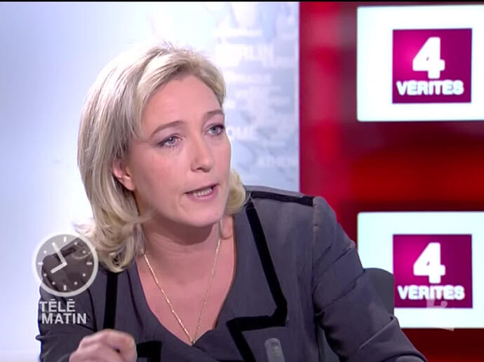 Marine Le Pen au sujet de la peine de mort | INA