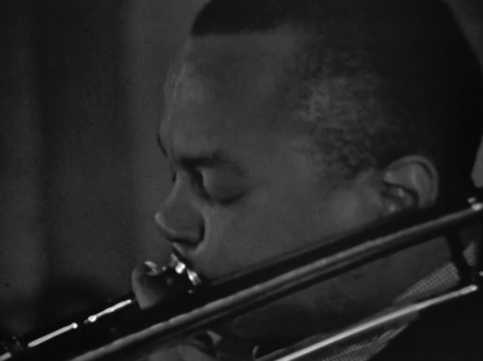 Jay Jay Johnson, Jimmy Gourley et Henri Renaud au Blue Note | INA