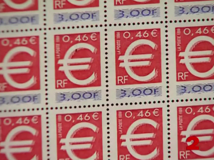 Timbres en francs et en euro | INA