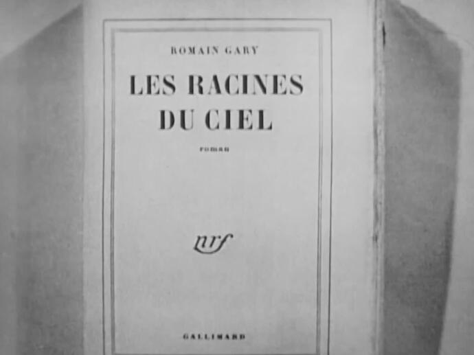 Romain Gary à propos du roman "Les racines du ciel" | INA
