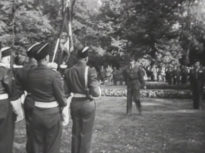 Adieux du général Koenig à la zone française d'occupation | INA