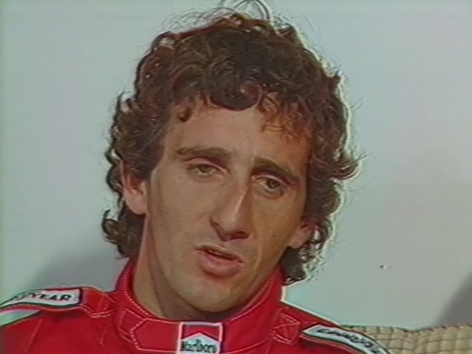Alain Prost à propos de sa course sur le circuit de Silverstone | INA