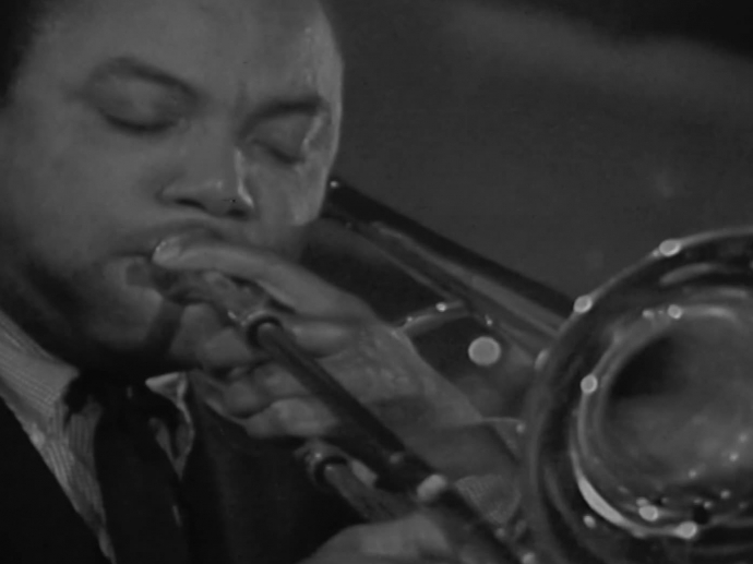 Jay Jay Johnson, Jimmy Gourley et Lou Bennett au Blue Note | INA