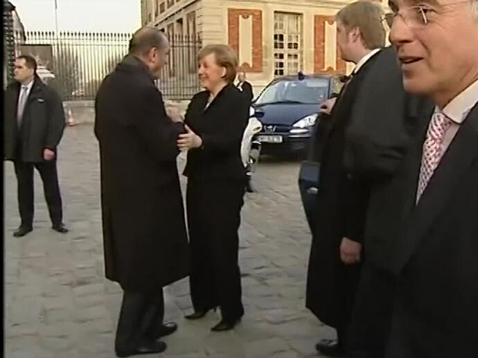 Angela Merkel à Versailles | INA