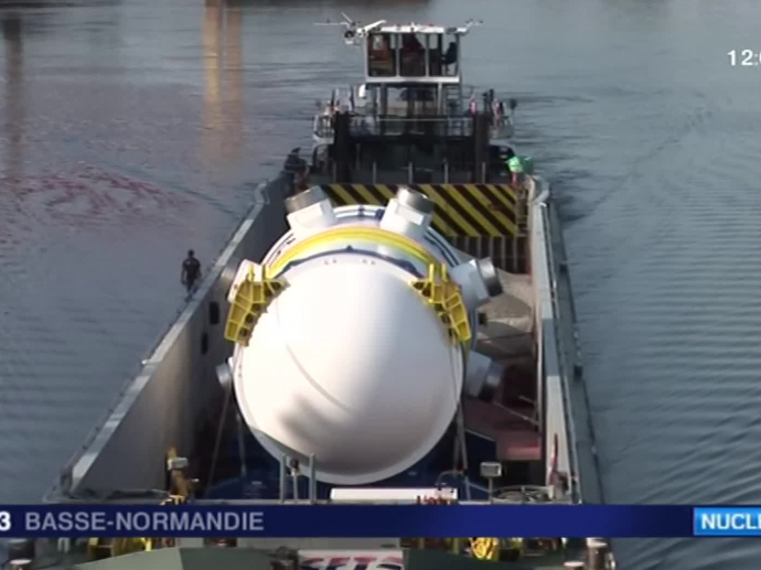 L'arrivée des cuves EPR à Flamanville | INA