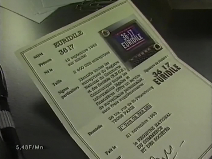 3617 Euridile : Service complet version 6 secondes | INA