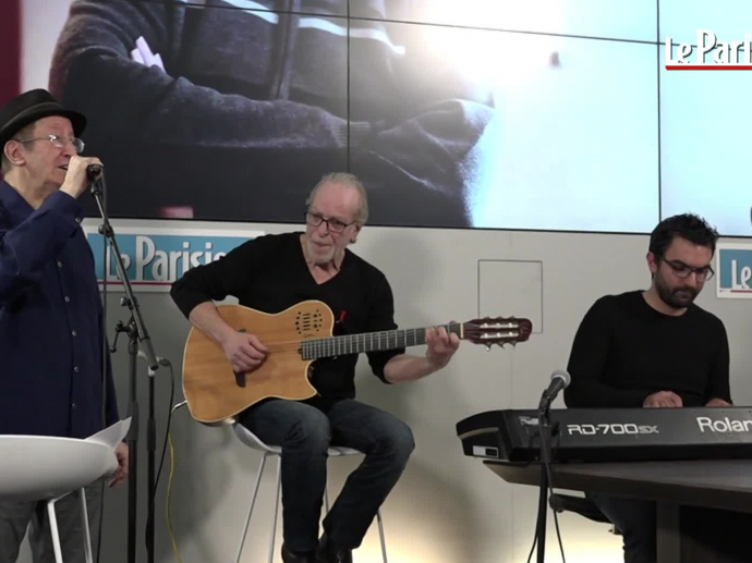 Idir chantent ' A vava inouva ' en live au Parisien | INA