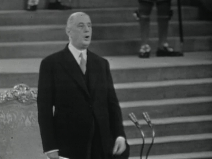 Discours du général de Gaulle au parlement Britannique | INA