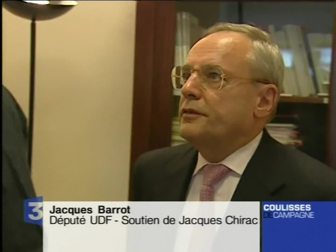 Jacques Barrot le soir du 1er tour des présidentielles | INA