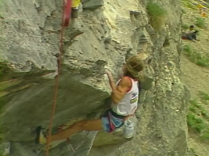 Patrick Edlinger en compétition à Bardonecchia | INA