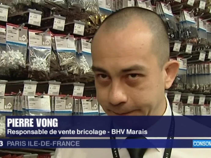 La série (grands magasins) : le rayon bricolage du BHV | INA