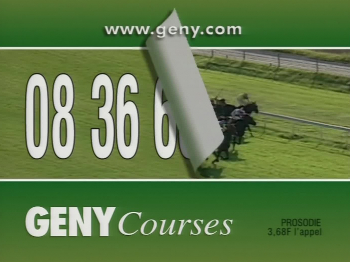 Geny courses : 08 36 65 13 13 + 3615 geny + www.geny.com | INA