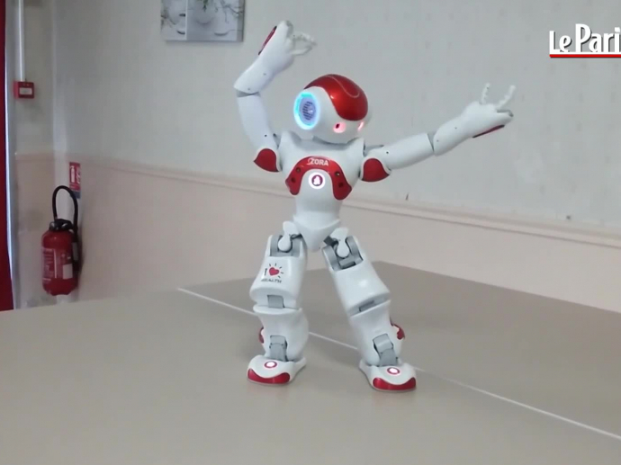 Zelie, le robot qui fait danser les seniors à Alfortville | INA