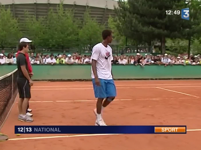 Tsonga et Monfils préparent leur 8ème de finale à Roland-Garros | INA