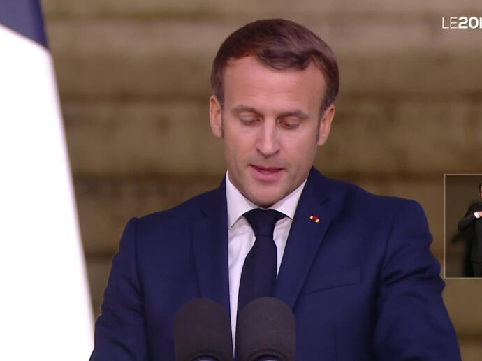 Plateau brève : extrait du discours d'Emmanuel Macron | INA