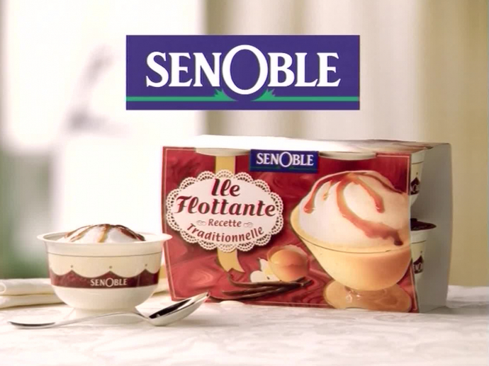 Desserts Senoble : Ile flottante + charlotine | INA