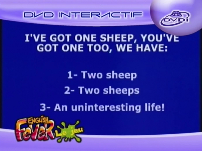 English fever dvd interactif version 17 secondes | INA